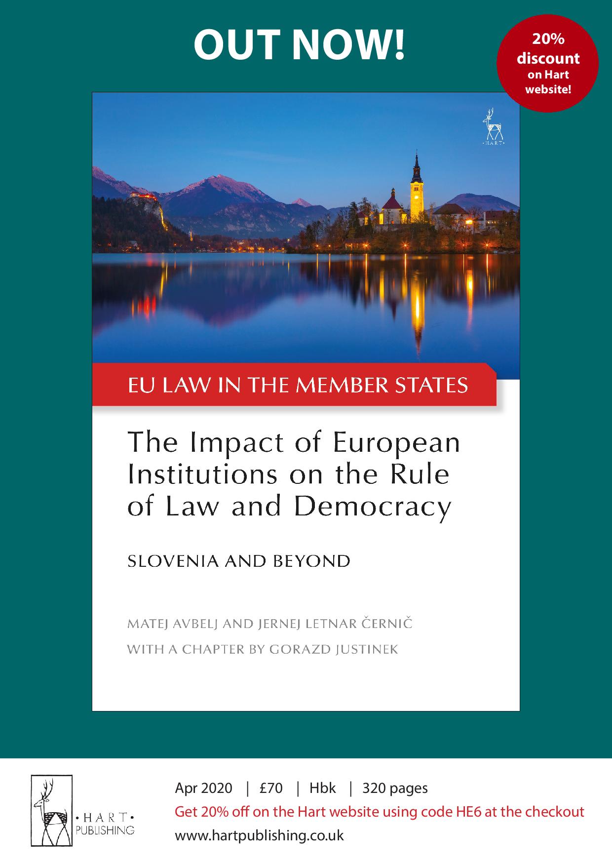 Matej Avbelj, Jernej Letnar Černič, The Impact of European Institutions ...